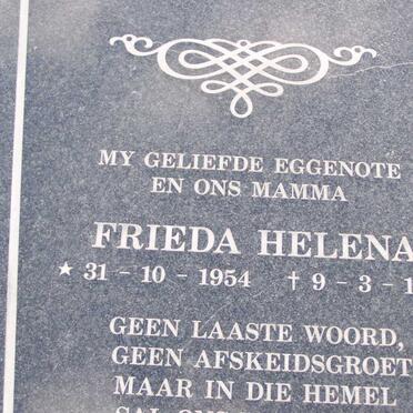 WESTRAAD Frieda Helena 1954-1997 | W - Surnames :: Vanne - W | Western ...